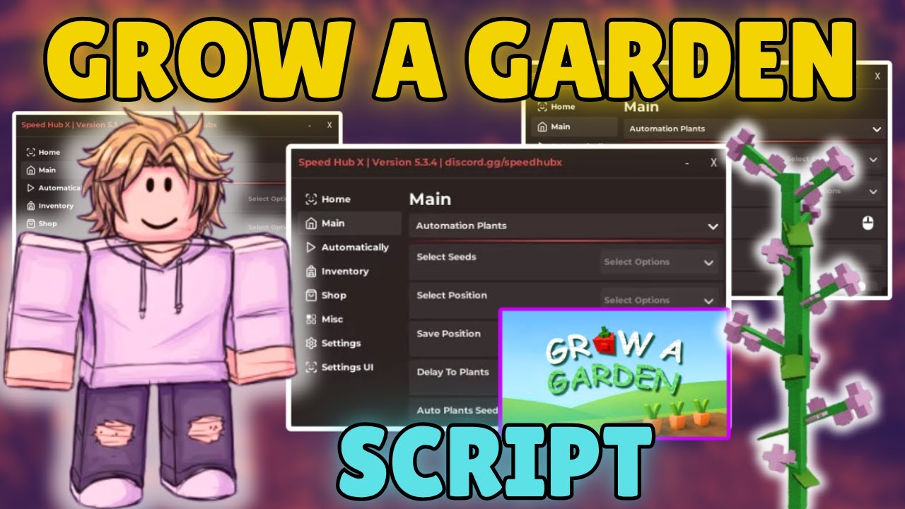 🌱 Grow a Garden Script 2025 🛠️ | Auto Everything, Keyless & OP GUI ...