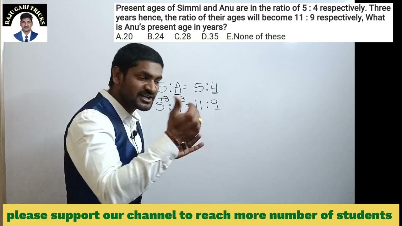 AGES TRICKS BY RAJU SIR FOR BANK/SSC/SI/CONSTABLE AND FOR ALL COMPETITIVE EXAMS BY RAJU SIR ...