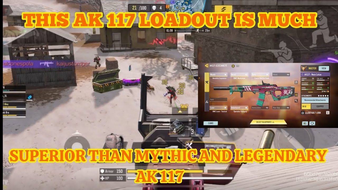 This AK 117 LOADOUT Is Much SUPERIOR Than MYTHIC And LEGENDARY AK 117 ...