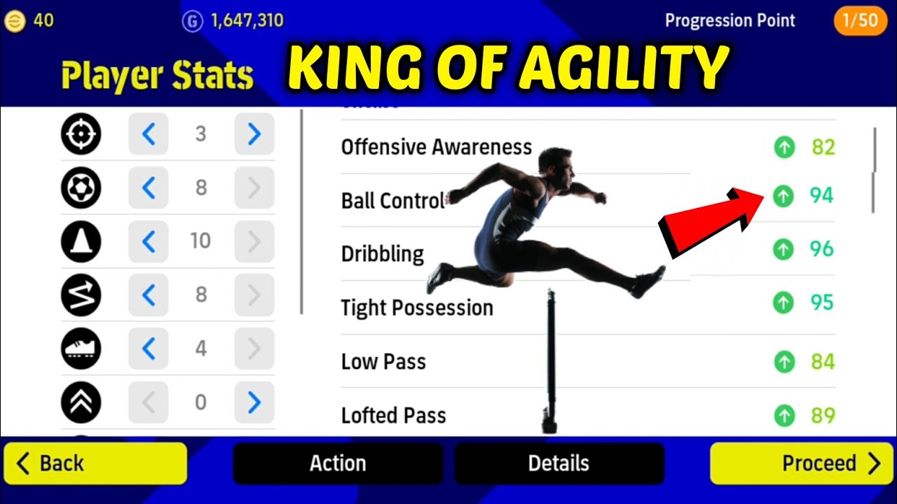 King Of Agility + 99 Possession Game Upgrade - in efootball pes 2023 ...