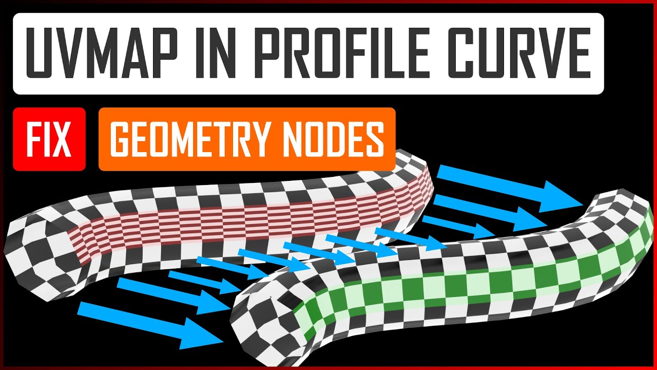 Fix Uvmap On Profile Curve In Geometry Nodes Blender Tutorial Eng