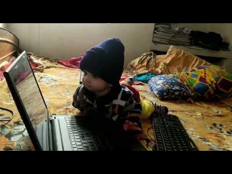 Youngest YouTuber of millennium - Kid using computer funny video - 6 ...