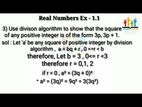 Use division Algorithm to show that the square of any positive integer ...
