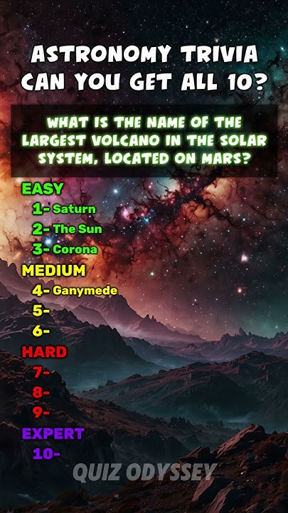 🌌 Astronomy Trivia Quiz: Are You a Space Expert? - YouTube