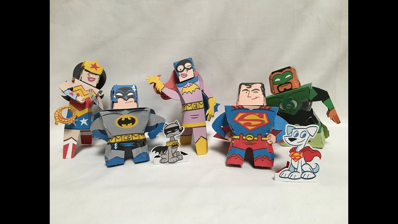 DC Super Heroes and Pets from Papercraft 2016 as published by Little ...