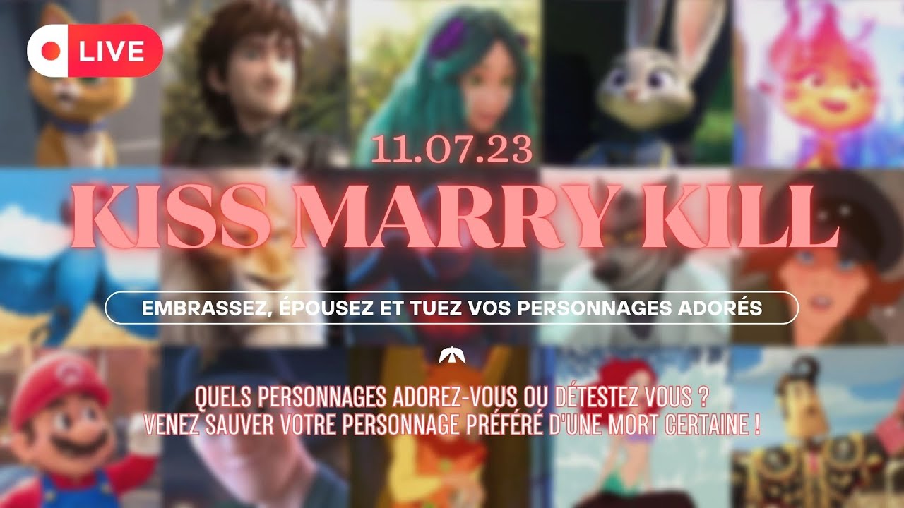 🔴 Kiss Marry Kill - Disney, Dreamworks et plus ! - YouTube