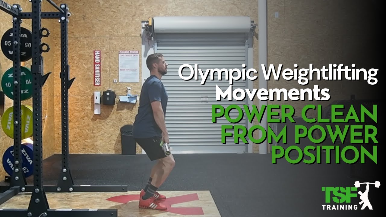 Power Clean From Power Position - YouTube