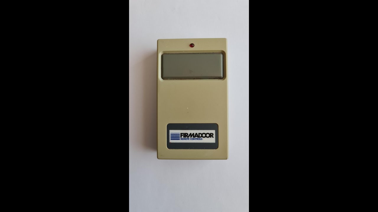Firmadoor Remote Control Repair Service - YouTube