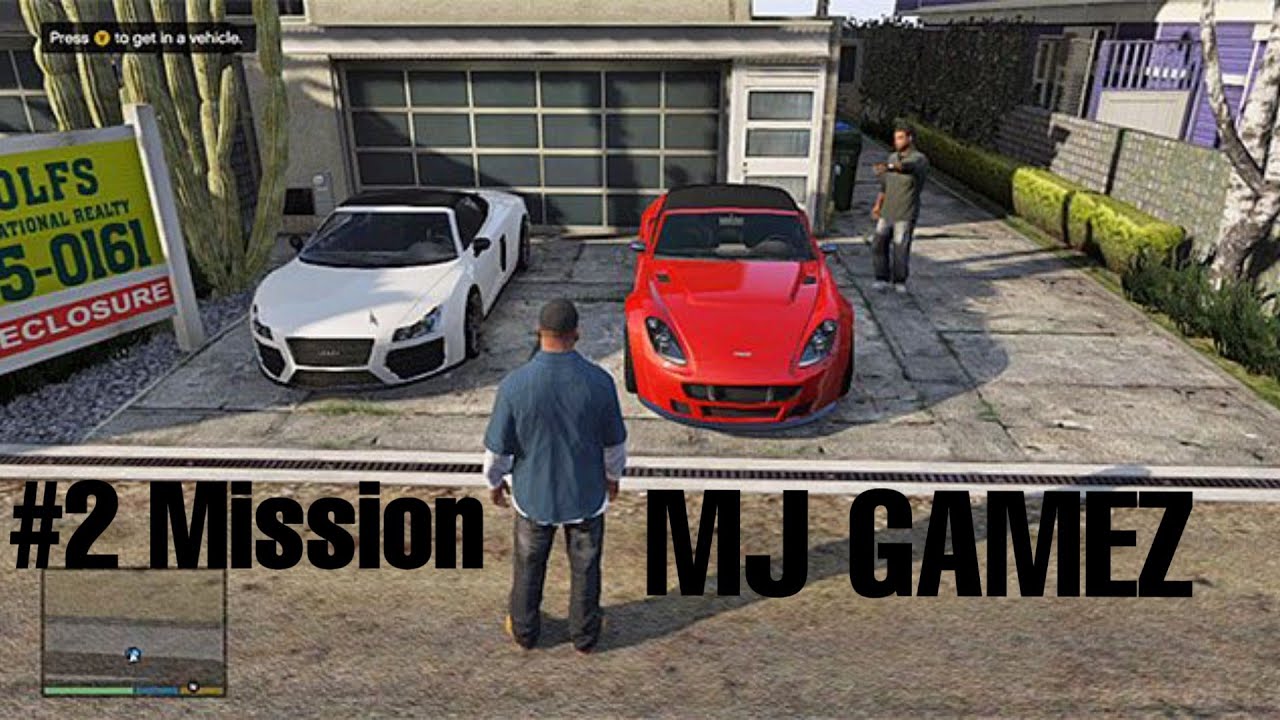 Second Mission of GTA V 🎯 | 🌀Stole Car | Franklin | MJ GAMEZ♠️ - YouTube