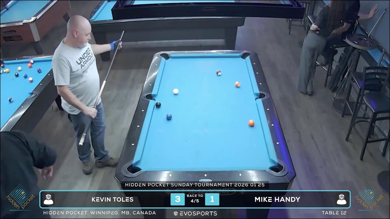 KEVIN TOLES vs MIKE HANDY - HIDDEN POCKET - TABLE 12 | EvoSports - YouTube