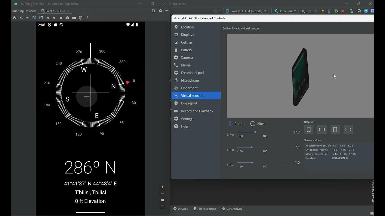 플러터로 아이폰 나침반 앱 클론코딩 하기(iOS Compass App Made With Flutter) - YouTube