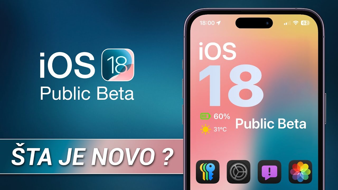iOS 18 - Sta je novo? | Public Beta - YouTube
