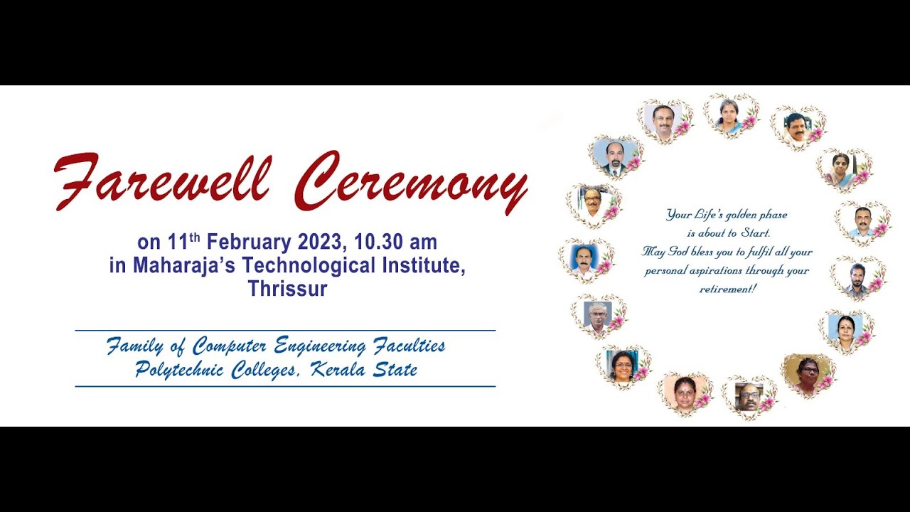 FAREWELL CEREMONY FOR COMPUTER ENGG FACULTIES - YouTube