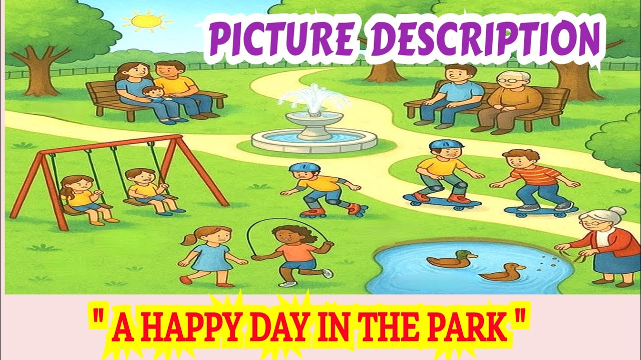 English Picture Description ☘️ English Practice ⭐ Picture Composition ...