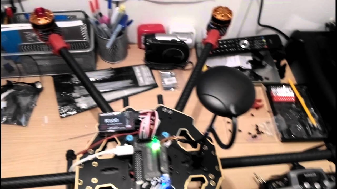 TAROT 680 PRO HEXACOPTER APM 2.8 FIRST BENCH TEST/ - YouTube