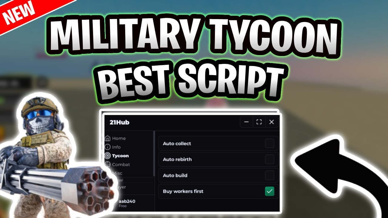 *NEW* Military Tycoon Script (PASTEBIN 2025) (AUTOFARM, AUTO BUILD ...