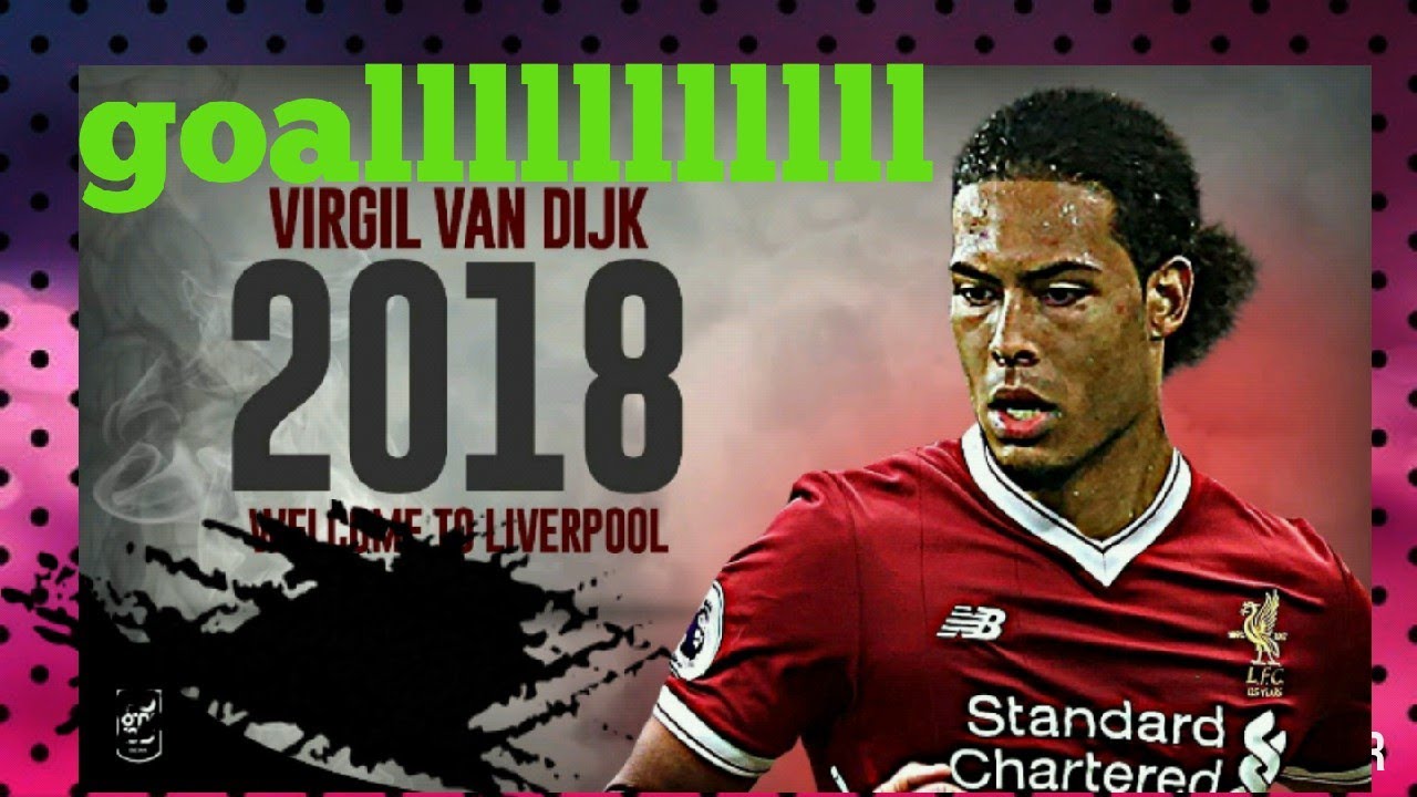 Virgil Van Dijk debut goal vs everton-5/1/18 - YouTube