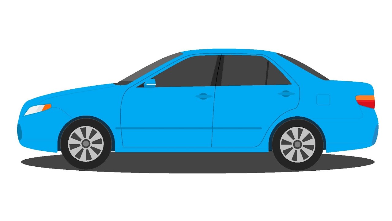 How to draw Car easily on computer using Ms Paint | Car Drawing ...