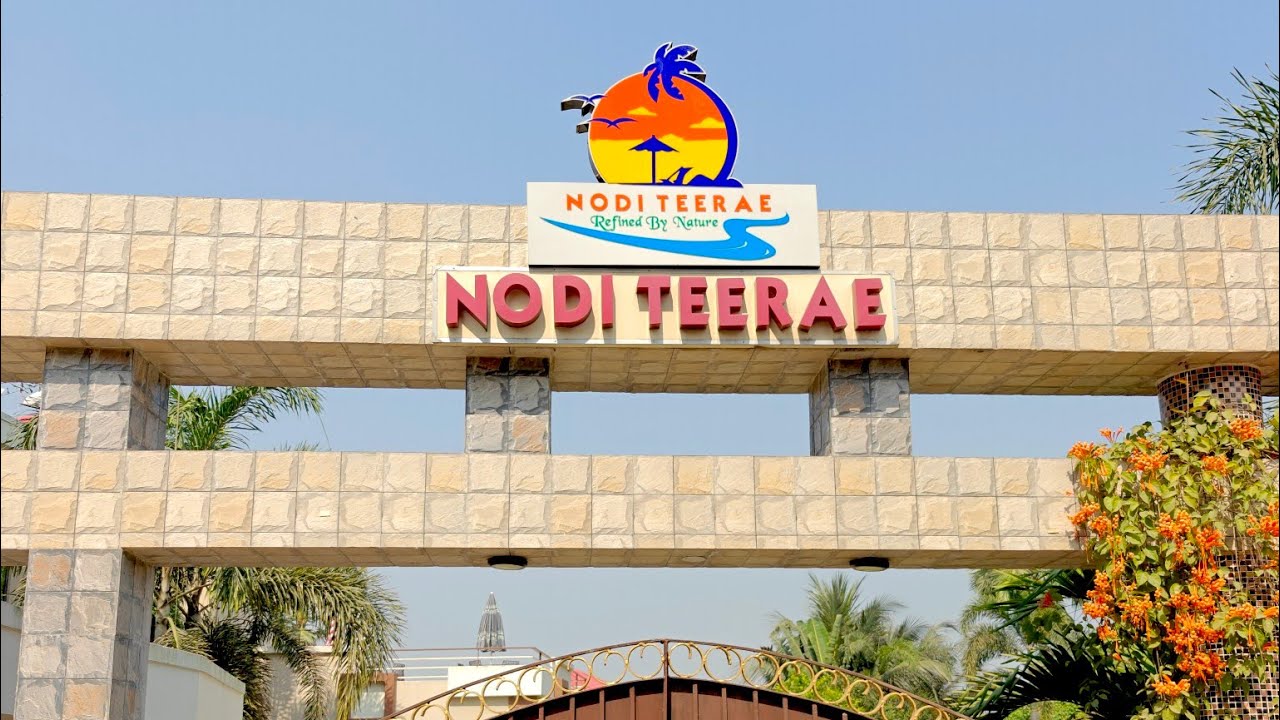 Nodi Teerae Resort Drone view ll Budget Friendly Resort at Riverside ...