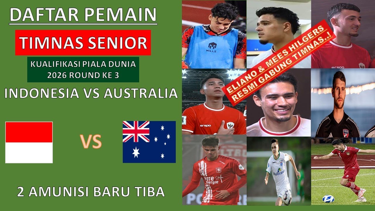 DAFTAR PEMAIN TIMNAS SENIOR KUALIFIKASI PIALA DUNIA TERBARU - YouTube