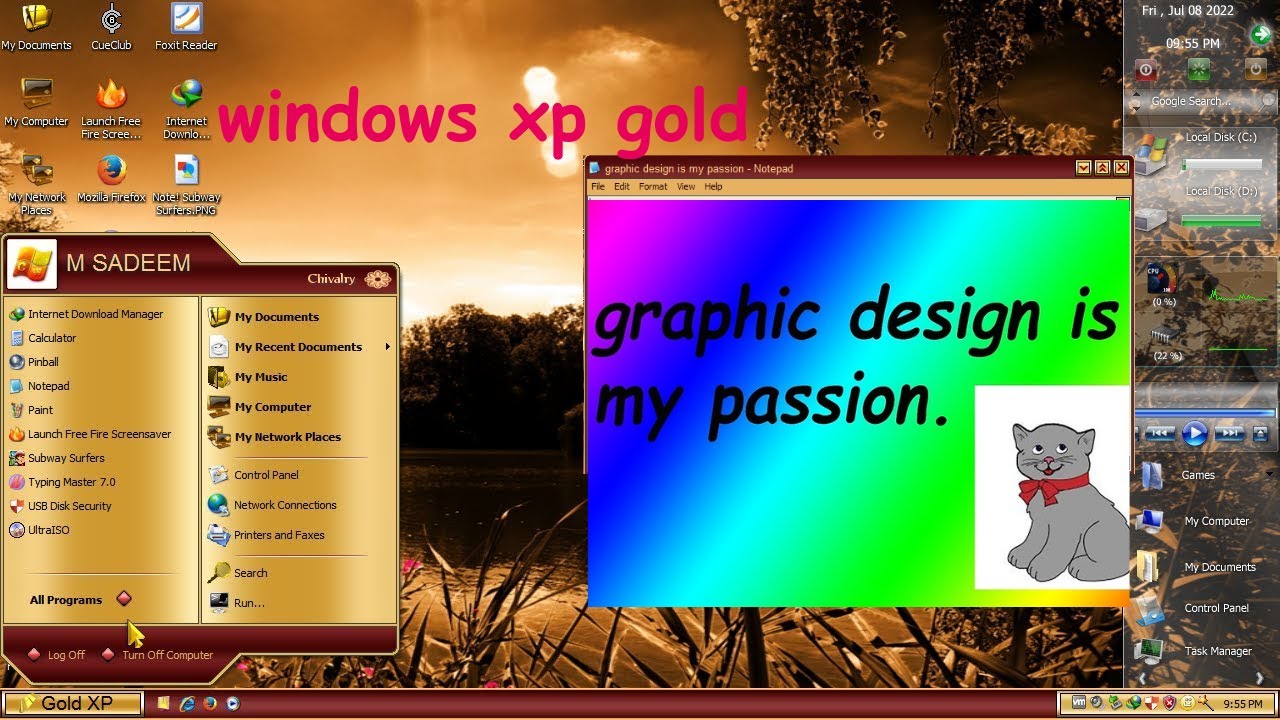 installing windows XP gold 2009 - YouTube