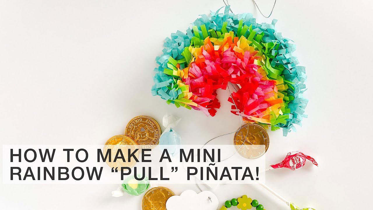 HOW TO MAKE A MINI "PULL" PIÑATA - YouTube