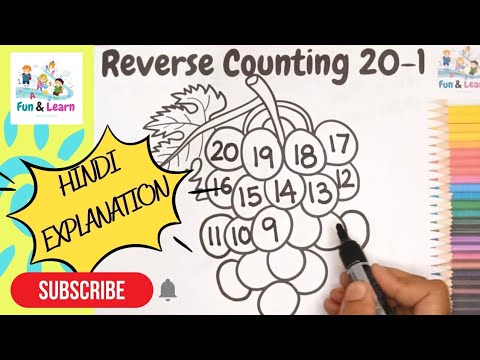 Counting Reverse Numbers | write and read numbers | 123 learning for ...