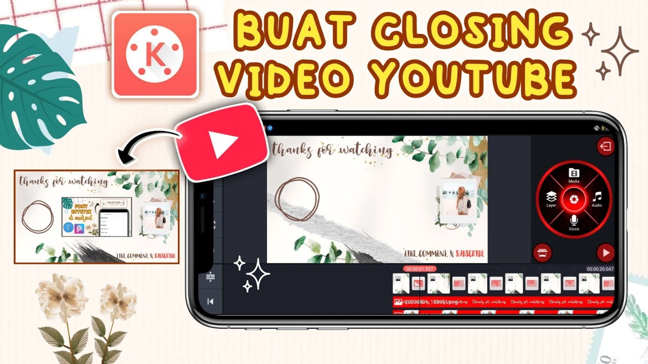 cara buat closing atau outro video youtube mudah | mariatul safitri ...