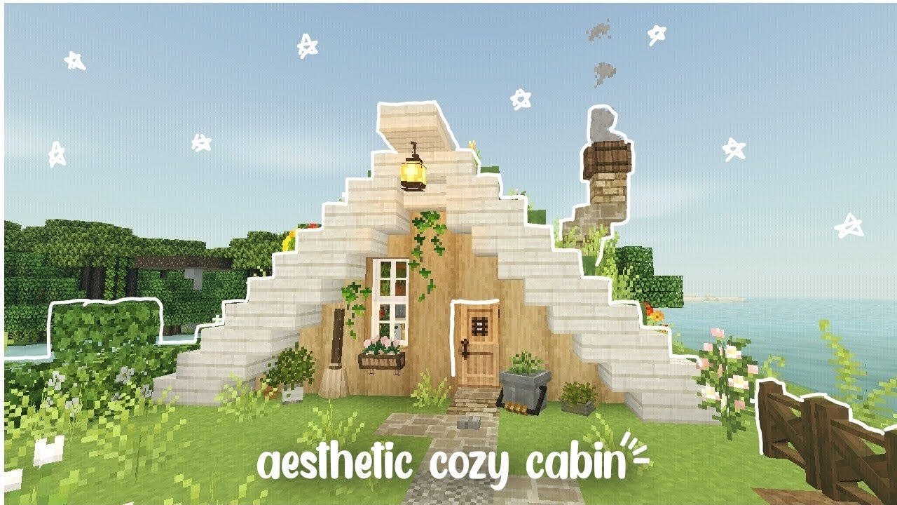 Minecraft: cozy cottage core cabin 🍁🪵 - YouTube