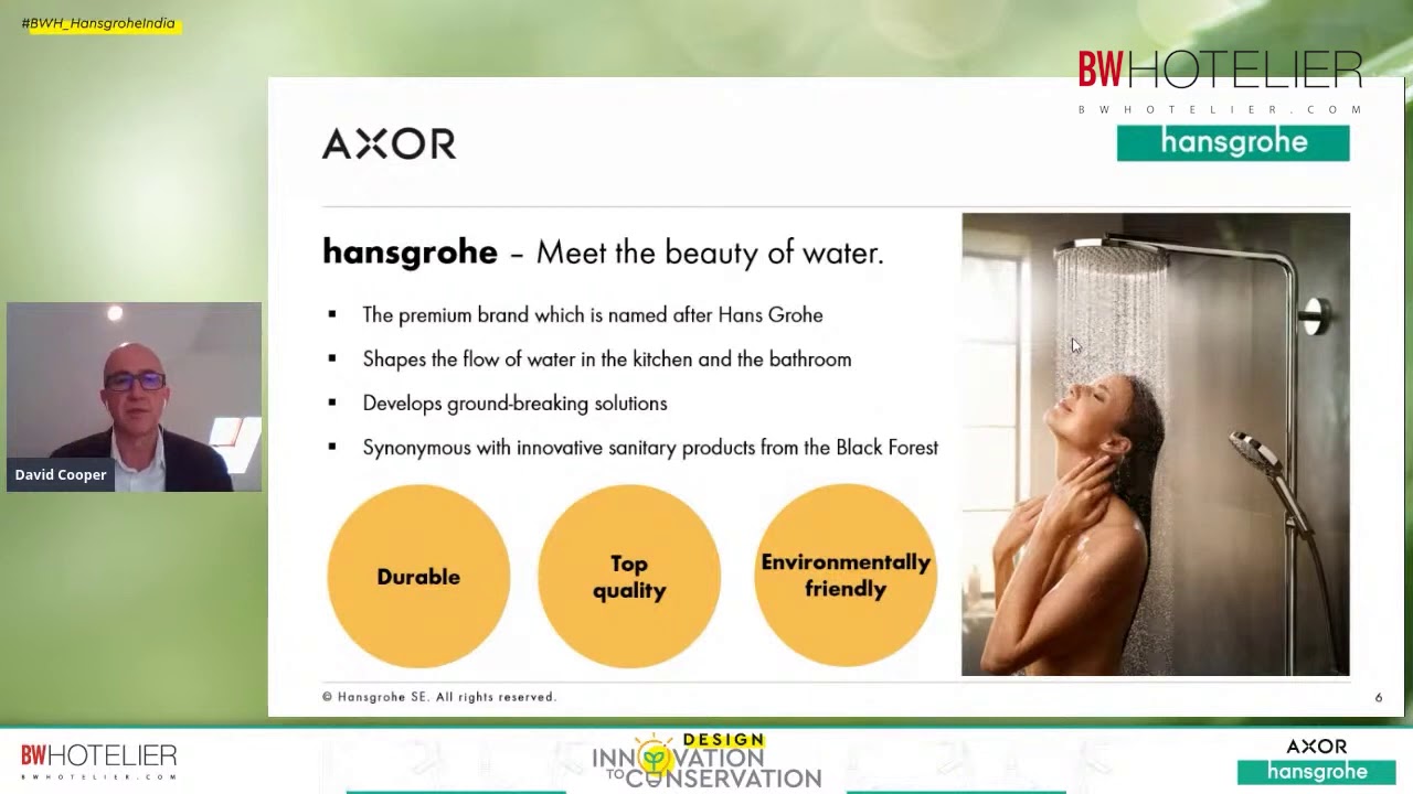 Design - Innovation to Conservation - Keynote by Mr. David Cooper, Hansgrohe - YouTube