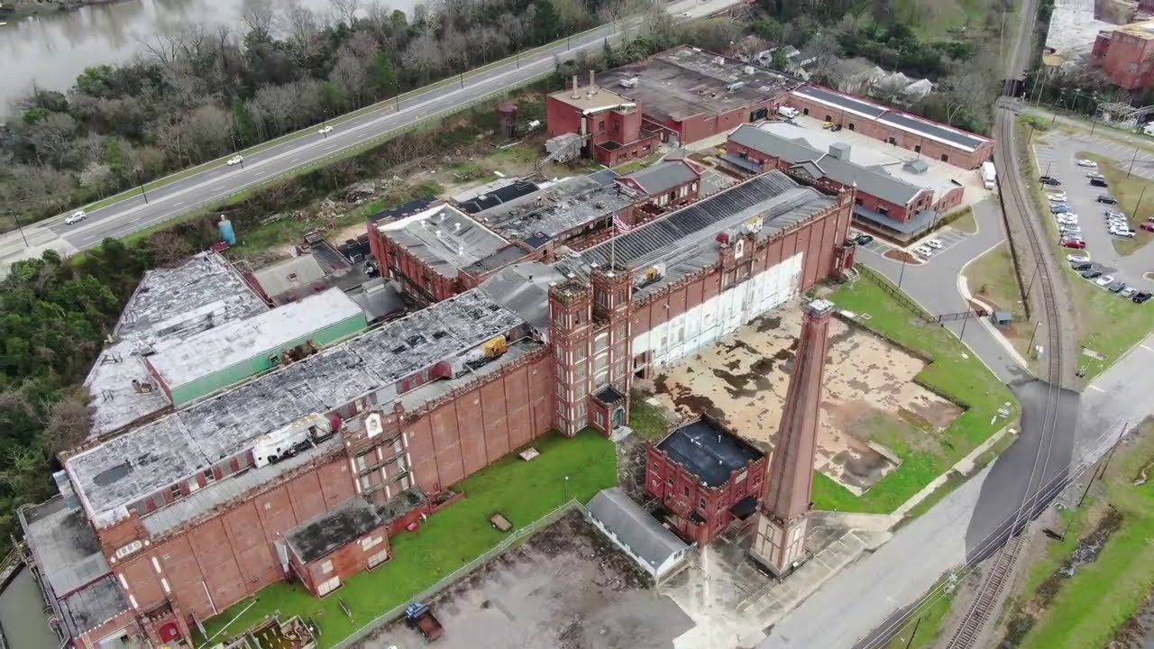 Augusta GA Civil War Gun Powder Plant - DJI Mavic 2 Zoom - YouTube
