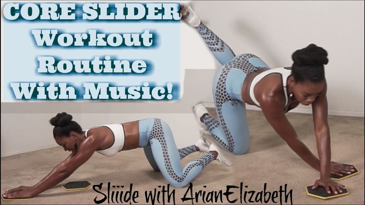 Core Slider Workout To Tone Your Legs and Arms - YouTube