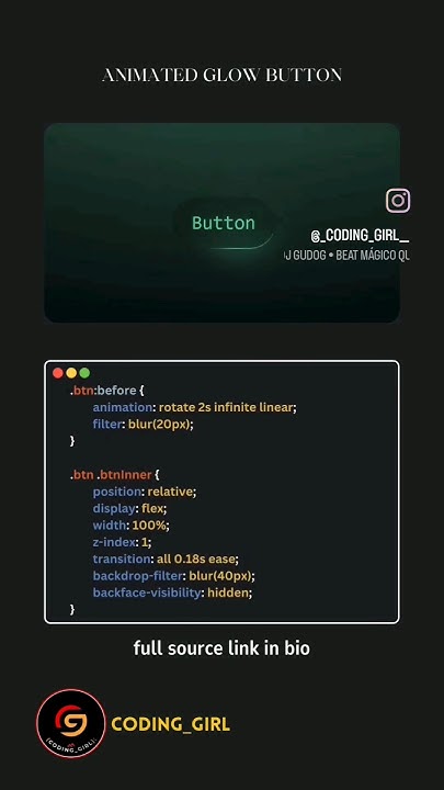 Animated Glow Button Shortvideo Webdesign Bts Codinglover Like Shorts Website Youtube