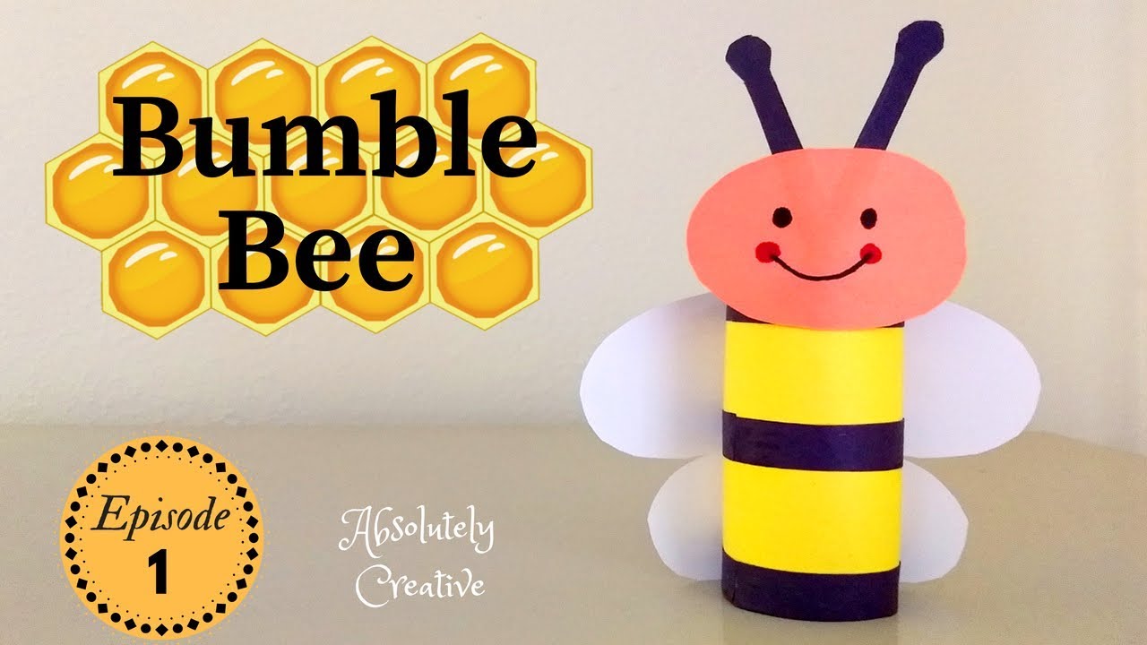 How to make a Bumble Bee 🐝 | Episode 01 (Paper Craft Project) | SUMMER ...