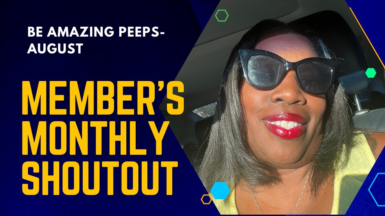 Be Amaziing August Monthly LOVE Members Shoutout - YouTube