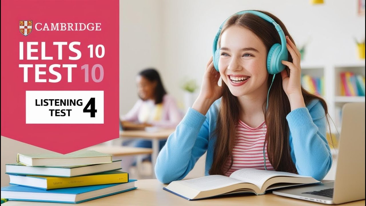 Cambridge IELTS 10 Listening Test 4 | Practice with Real Exam Audio # ...