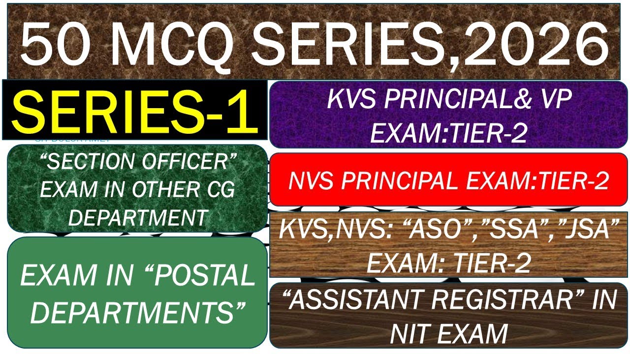 50 MCQ SERIES-1 - YouTube