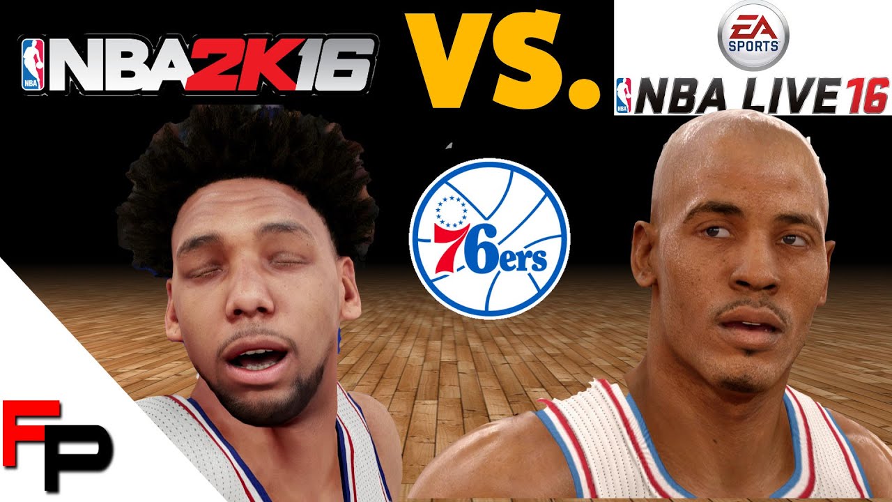 NBA 2K16 vs. NBA Live 16 - Philadelphia 76ers - Player Faces - YouTube