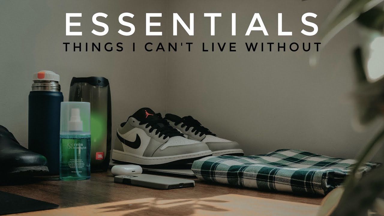 Things I can't live without | A minimalist essentials - YouTube