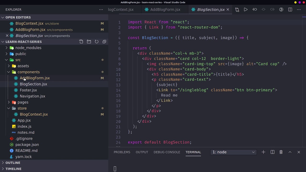 Lesson 06 11 2020 React Blog App Usereducer Hook Youtube