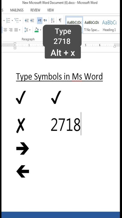 Symbols In Ms Word | Shortkeys to add symbols in ms word - YouTube