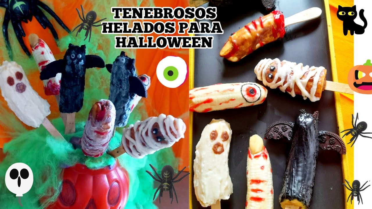 HELADOS TENEBROSOS 🎃IDEAS PARA HALLOWEEN 🦇🎃 DELICIOSOS, CASEROS Y ...