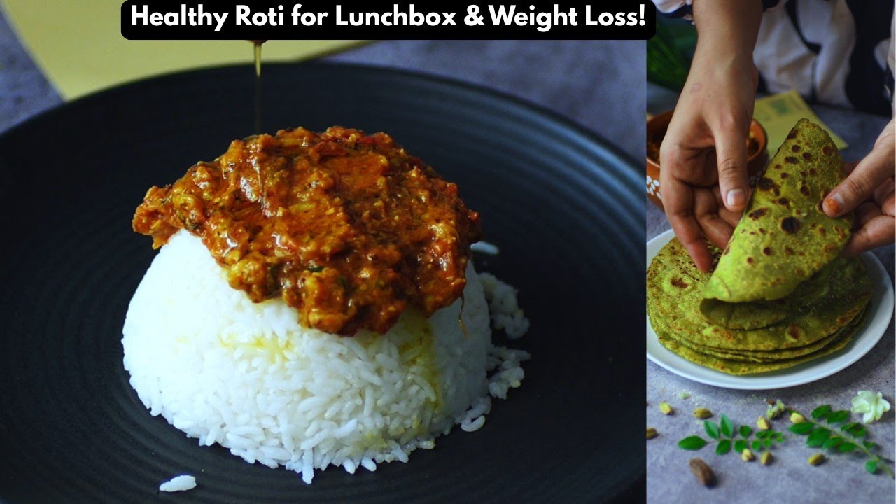 Moong Roti & Tomato Pachadi | Weight Loss Lunch & Kids Tiffin Recipe ...
