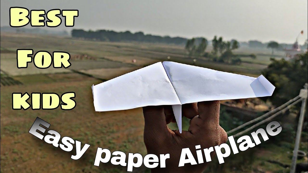 MAKE Easy Paper Airplanes at HOME for KIDS!#youtube#1million - YouTube