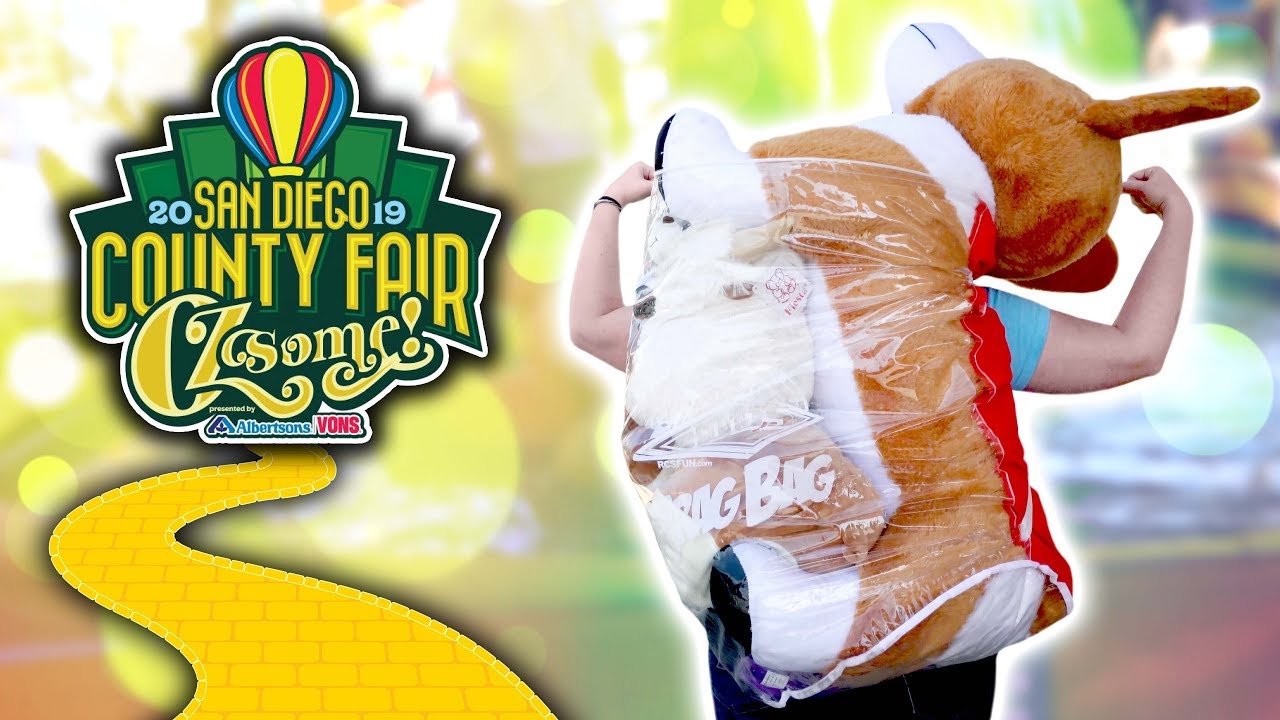 Crazy carnival game wins and more at the San Diego County Fair! - YouTube