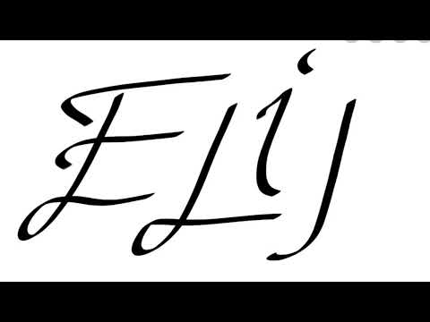 Elif isminin yazılışı - Güzel yazı denemesi - güzel yazı yazma teknikleri - güzel yazı yazma