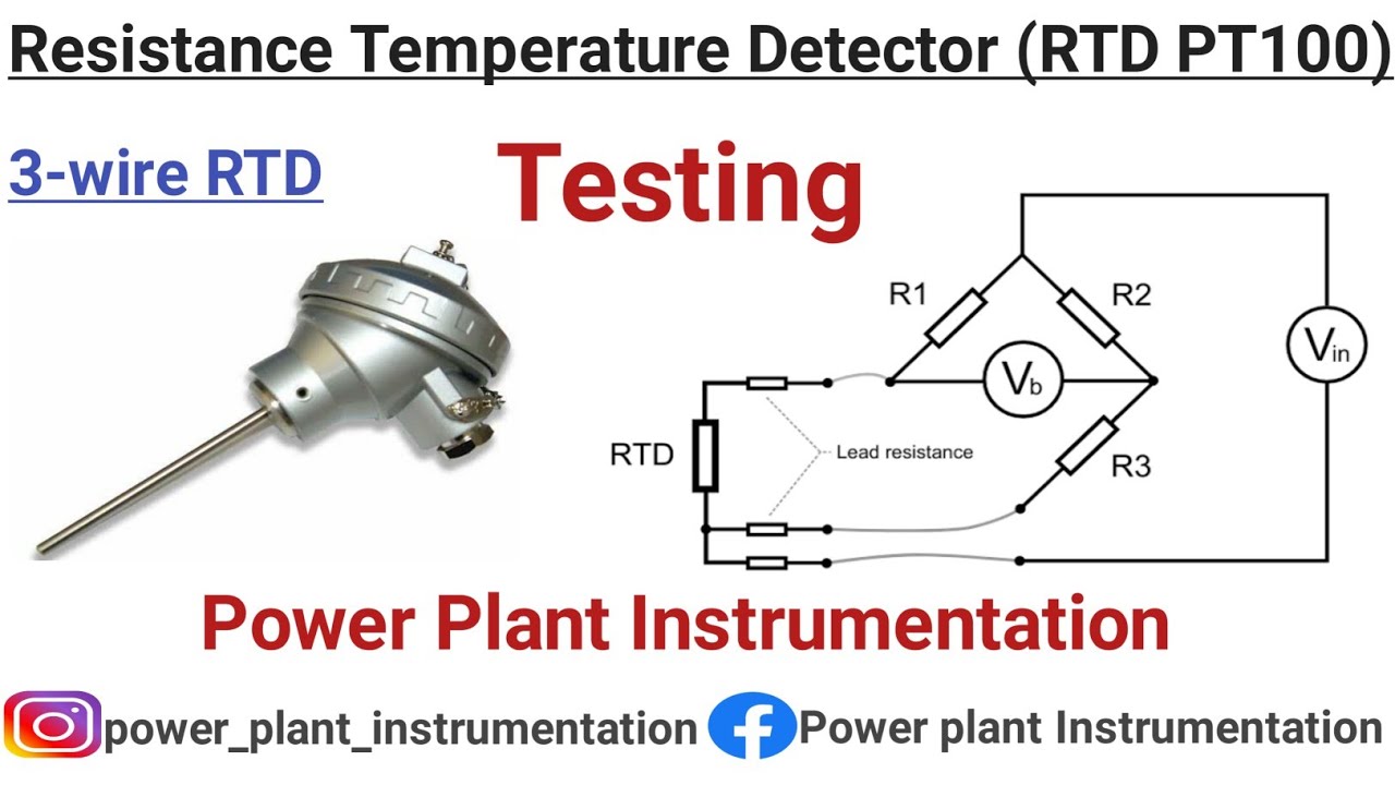 RTD Testing|| Resistance temperature Detector || PT100|| 3-wire type # ...
