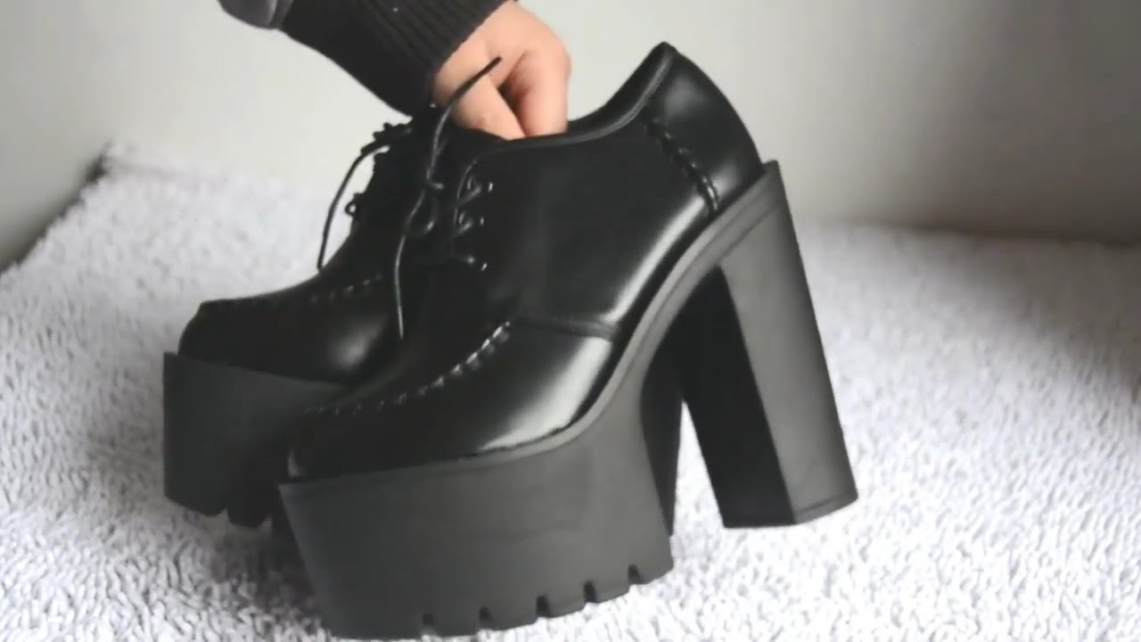 High Heel Round Toe Platform Shoes ~ Shoe Outlet Shop.com - YouTube