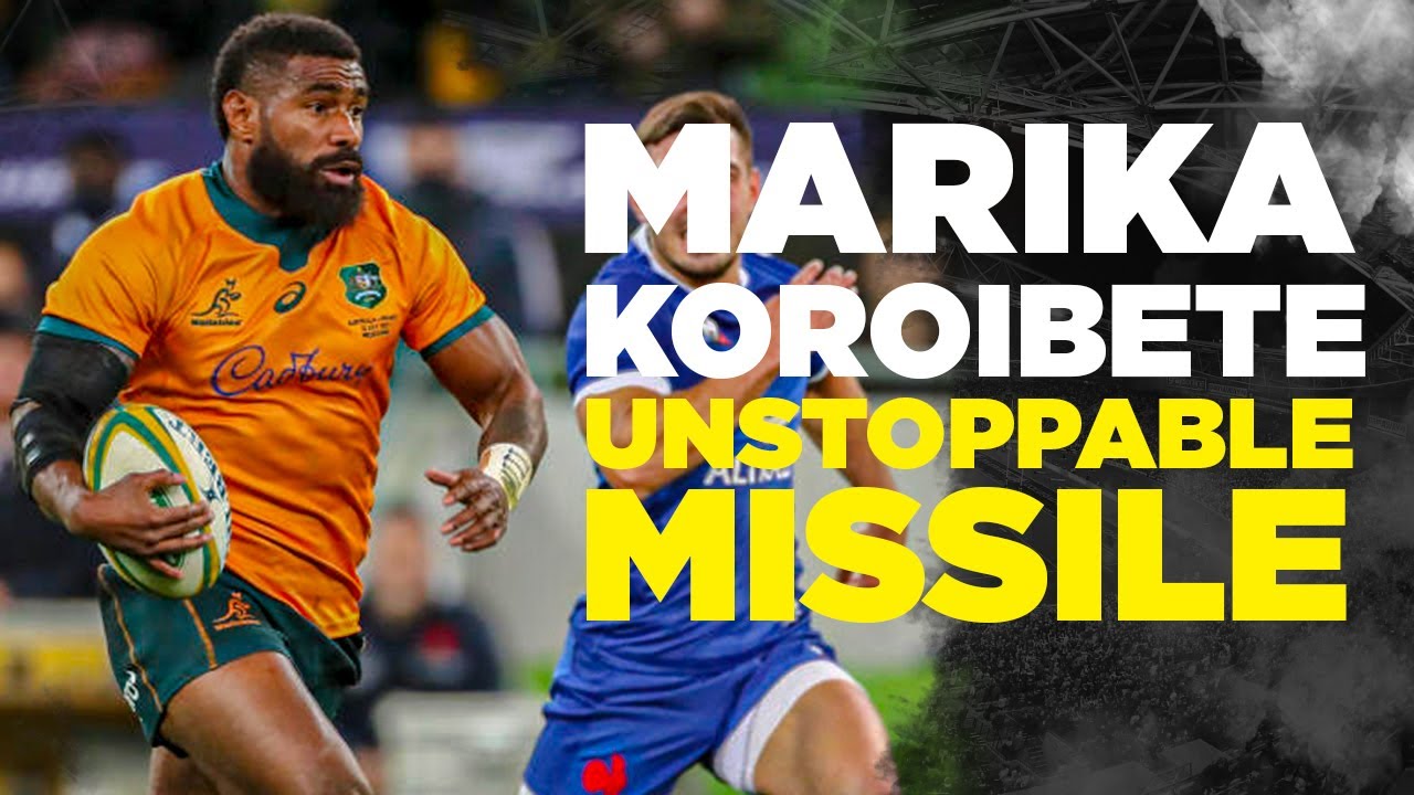 Marika Koroibete Unstoppable Missile | Tries, Spear Tackles & Strength ...