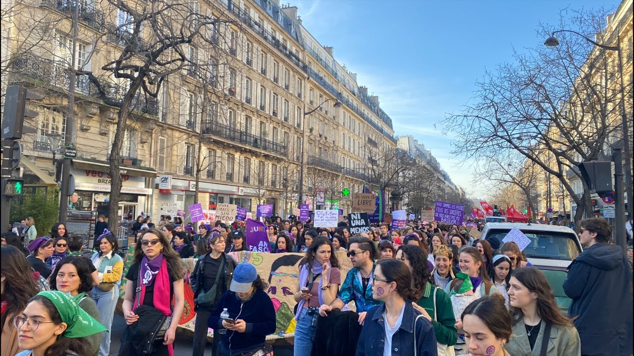 Live: Paris Women’s Day Protest, March 8th / Manif 8 mars 2025 journée ...